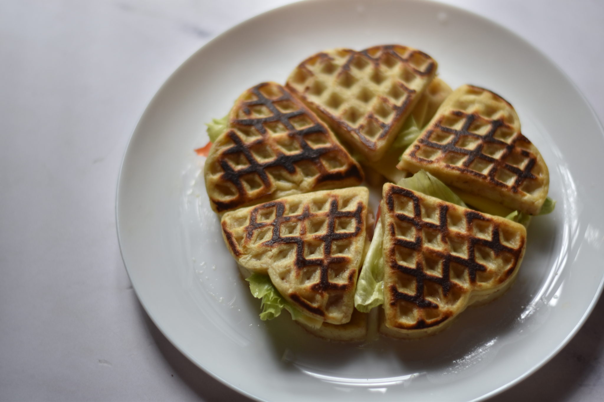 Sandwich de waffles integral – Diabetes Marquez